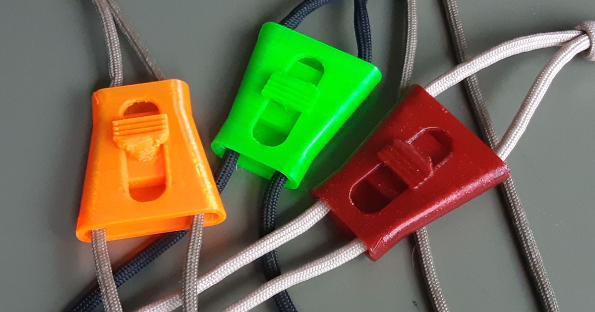 Drawstring Friction Lock - Print in Place by mobiobi | Download free ...