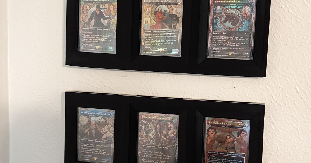 TCG Card Display Frame by Adam | Download free STL model | Printables.com