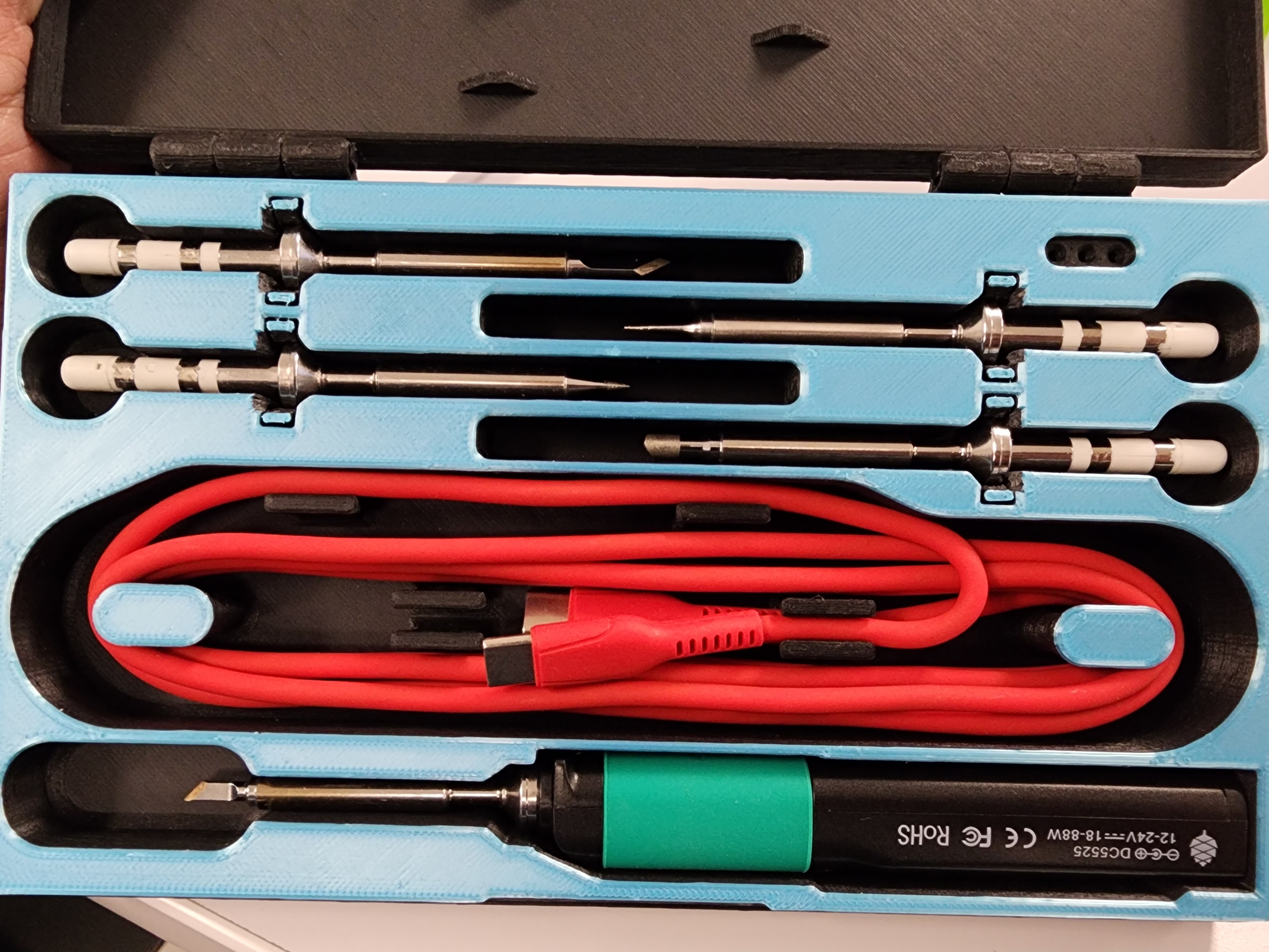 #0120 Pinecil V1/V2(BB2) Hard Case for Smart Mini Portable Soldering ...