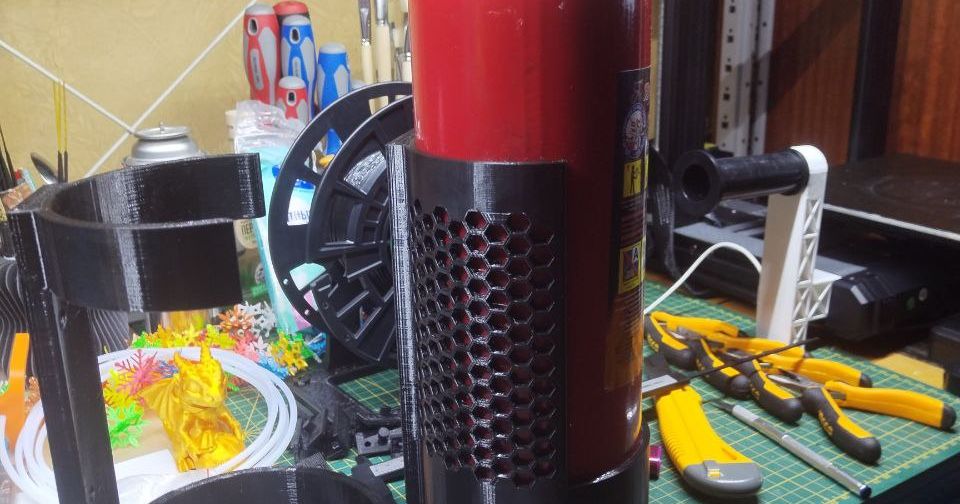 Крепление огнетушителя (fire extinguisher mount) by LM | Download free ...