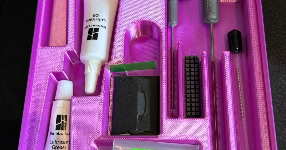 Gridfinity Bambu Lab A1 tools and instruction holder by mrklaw ...