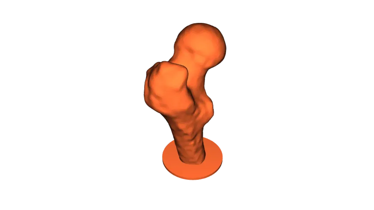 Femur Bone with Stand by DHP | Download free STL model | Printables.com