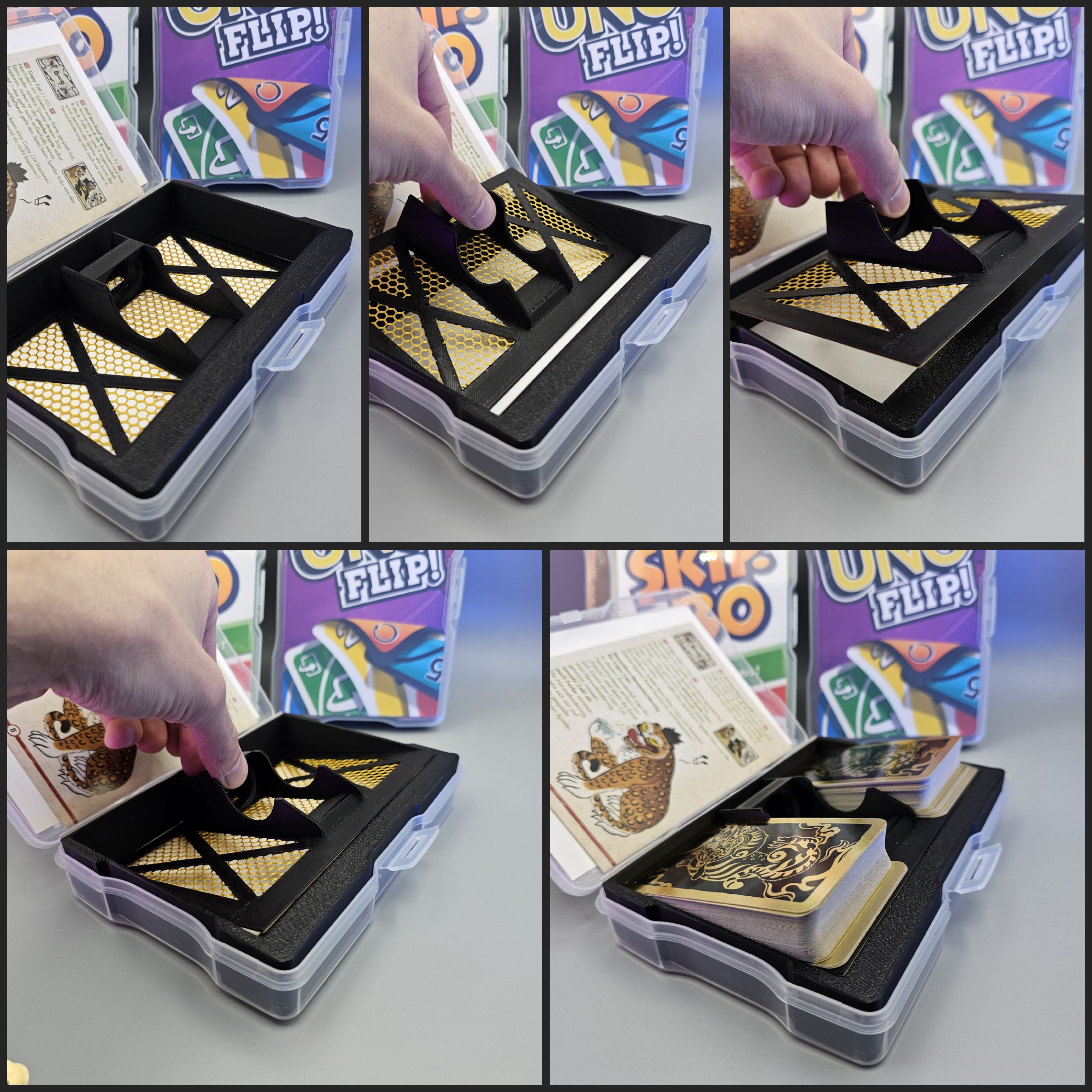 Card Game Storage - Photo Caddy Inserts by Chaymberr_crafts | Download ...