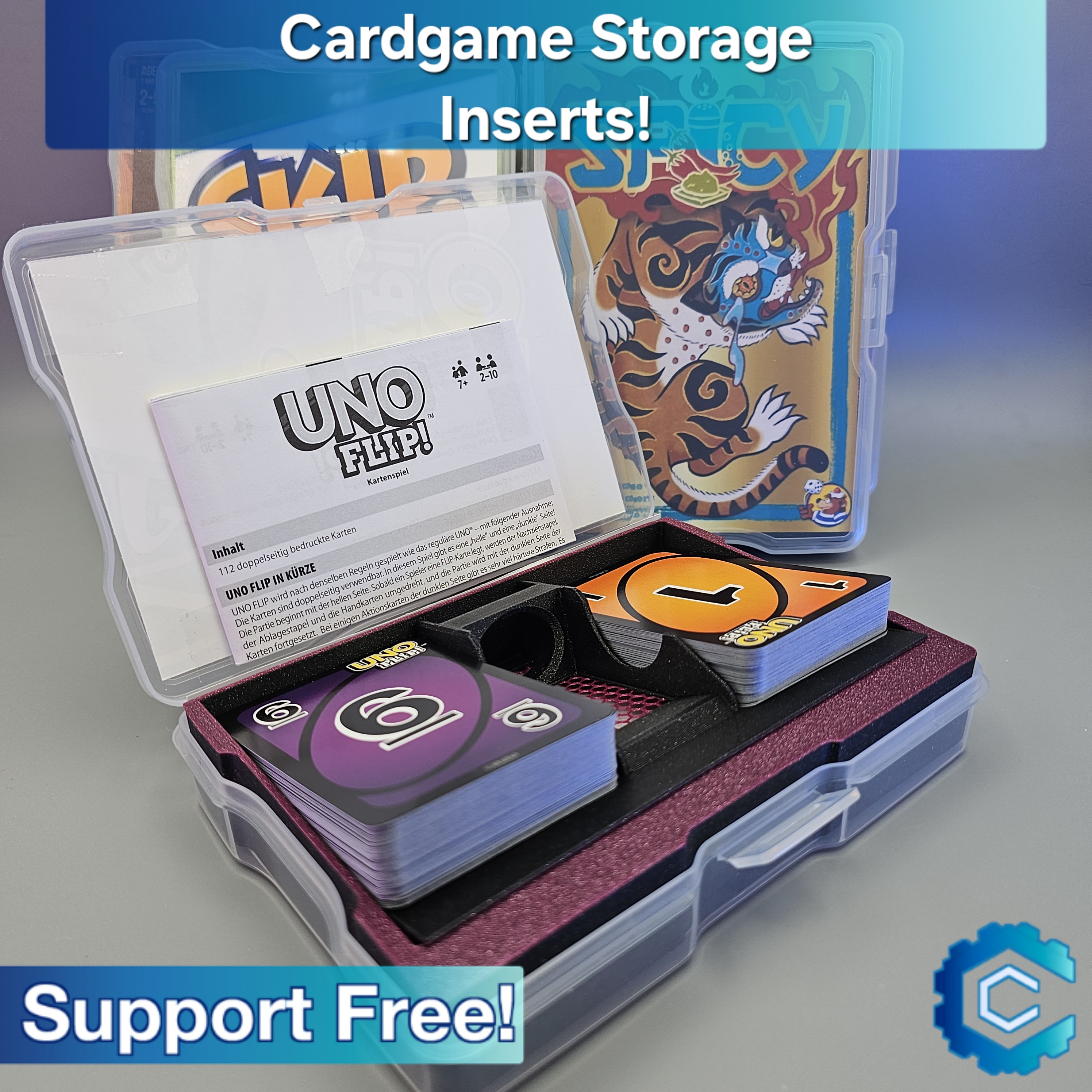 Card Game Storage - Photo Caddy Inserts by Chaymberr_crafts | Download ...