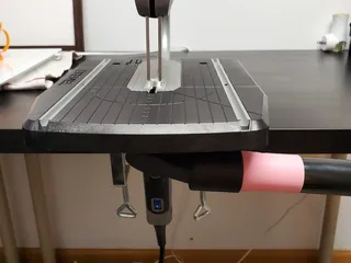 Dremel Scroll Saw Vacuum Adapter by W9IN Download free STL model Printables