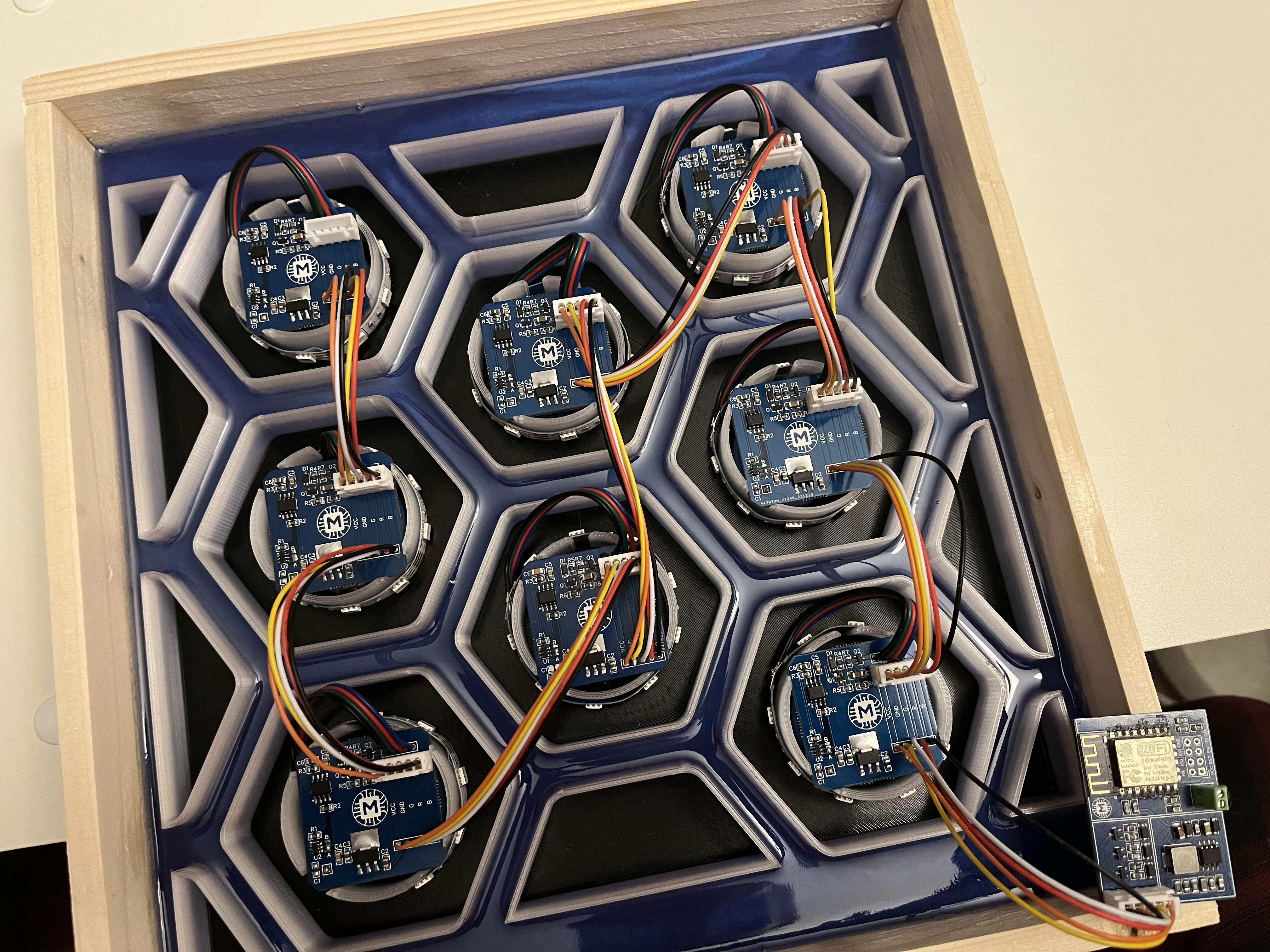 Hexagon modules for LED table by Maxim | Download free STL model ...