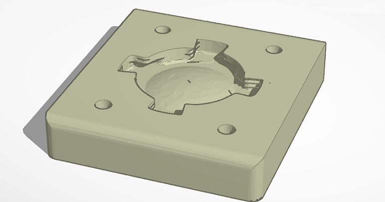 Rokform mount adapter for AMPS pattern cradle by Bira Muniz | Download ...