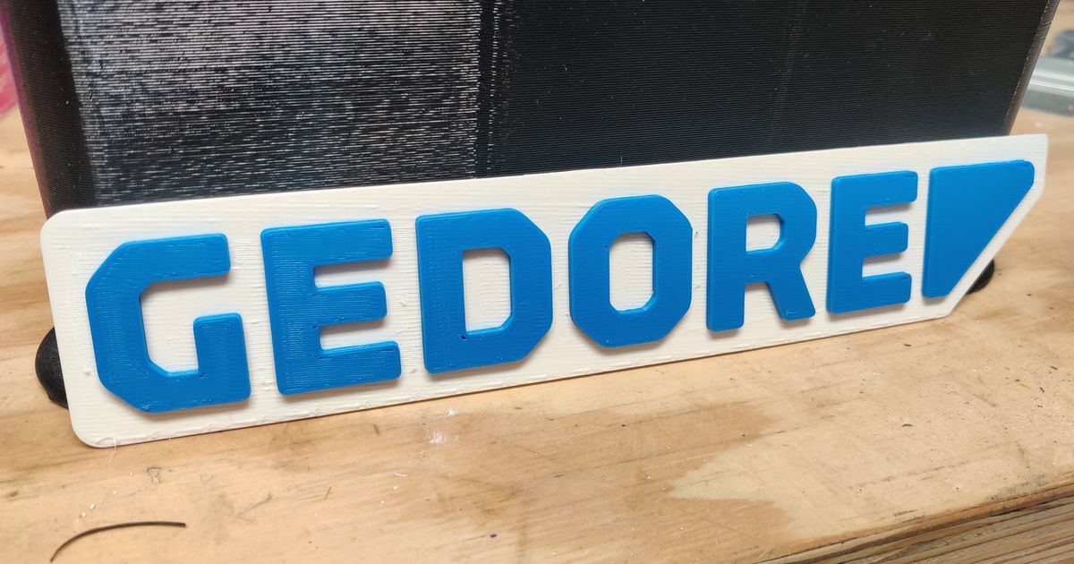 Gedore logo by Gieljan | Download free STL model | Printables.com