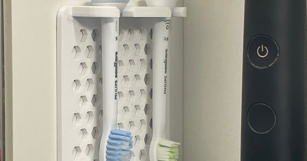 Electric Toothbrush Head Drying Rack by Nicolas Mattia | Download free ...
