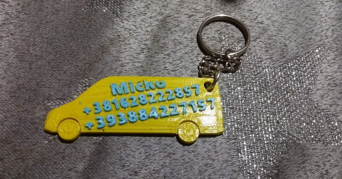 Mercedes sprinter keychain by Kankaras | Download free STL model ...