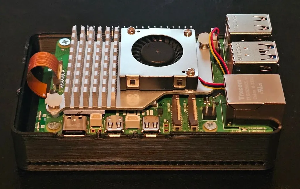 Raspberry Pi 5 Pineberry HatDrive Bottom Case by MacGyverr | Download ...