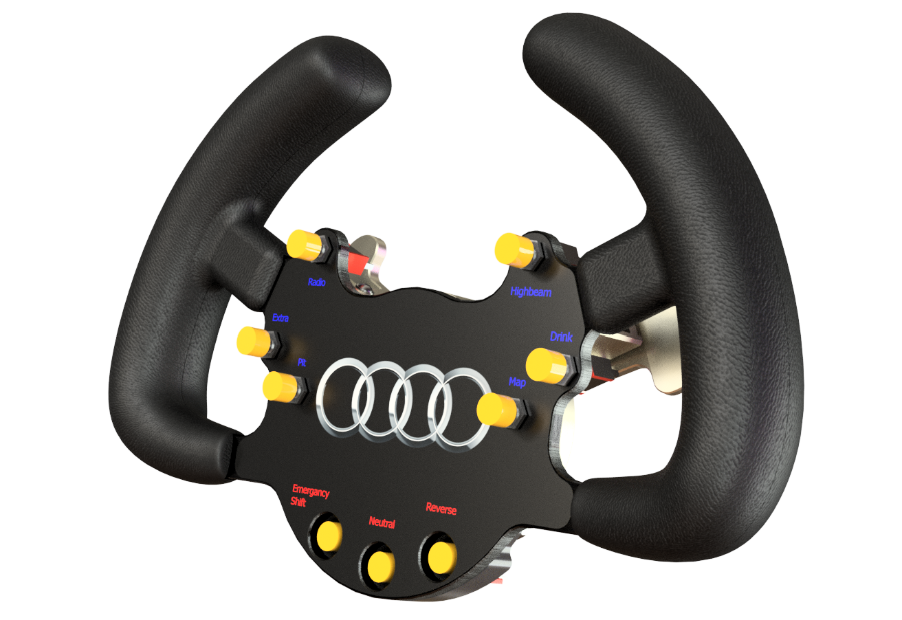 R8 LMP SimRacing Steering Wheel by ZebbeBa | Download free STL model ...