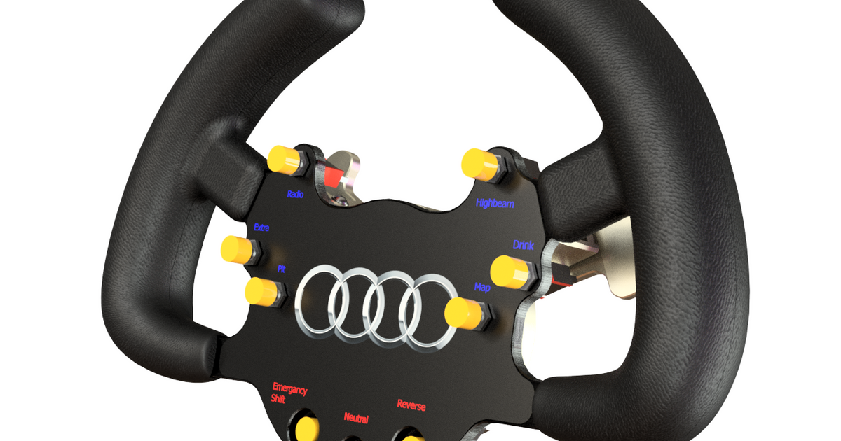 R8 LMP SimRacing Steering Wheel por ZebbeBa | Descargar modelo STL ...