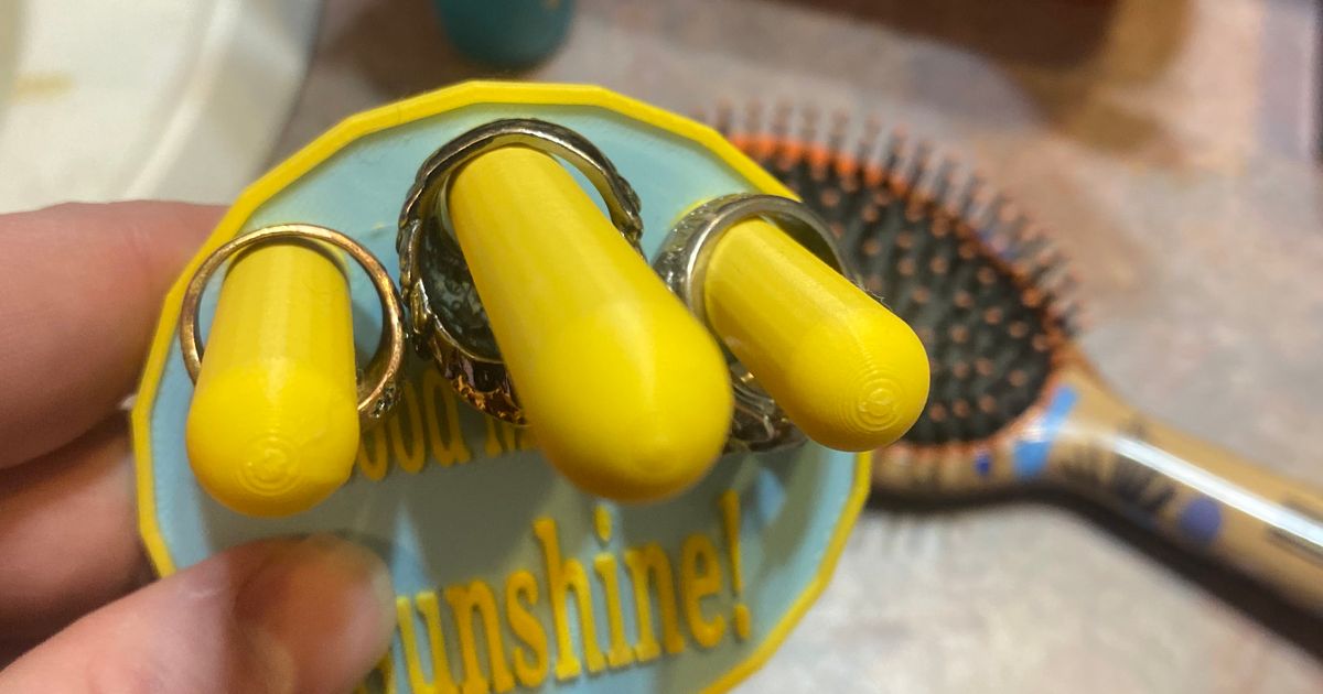 Good Morning Ring Holder by Sandpoint Station | Download free STL model ...