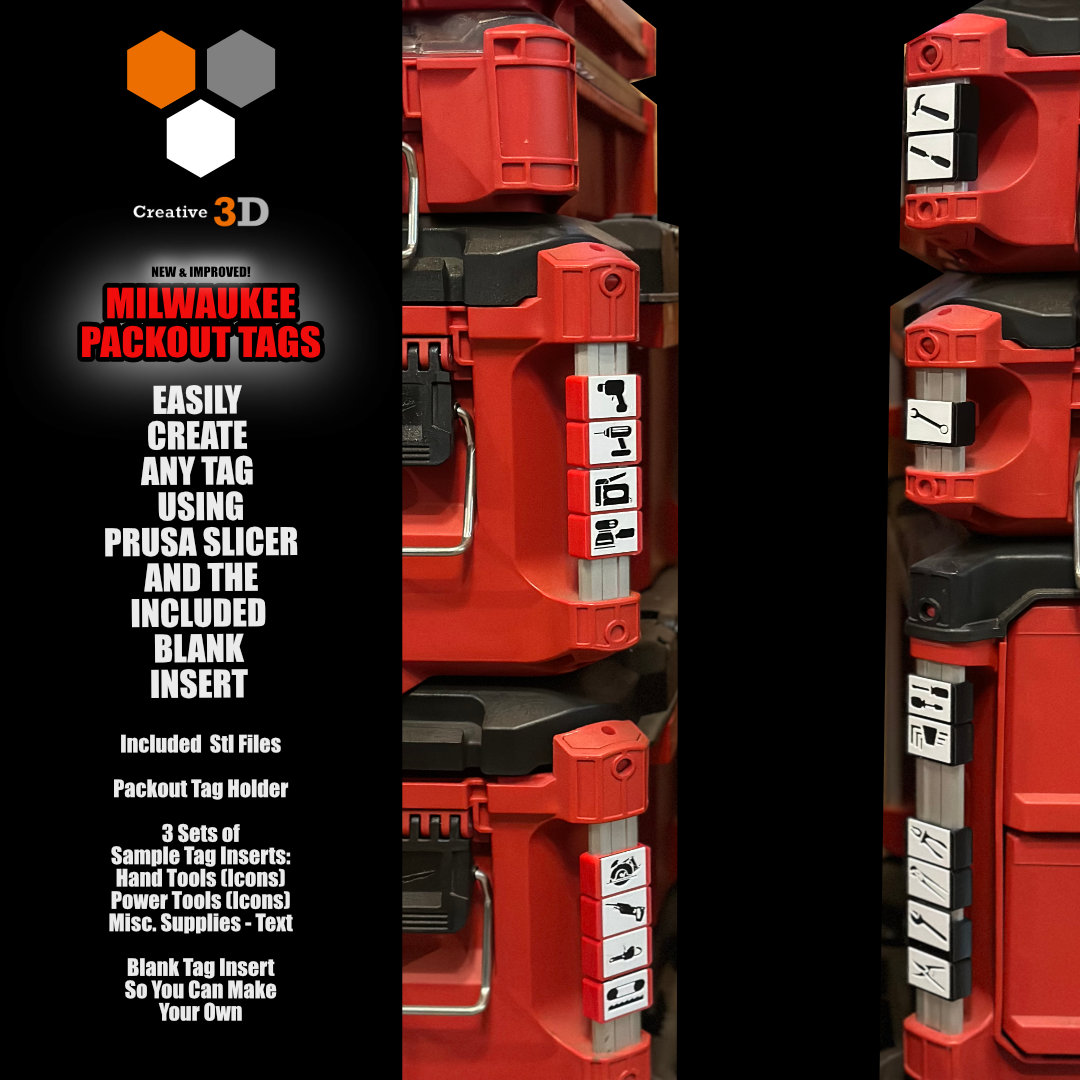NEW & IMPROVED MILWAUKEE PACKOUT TAGS & INSERTS -NOW SWAPPABLE por ...