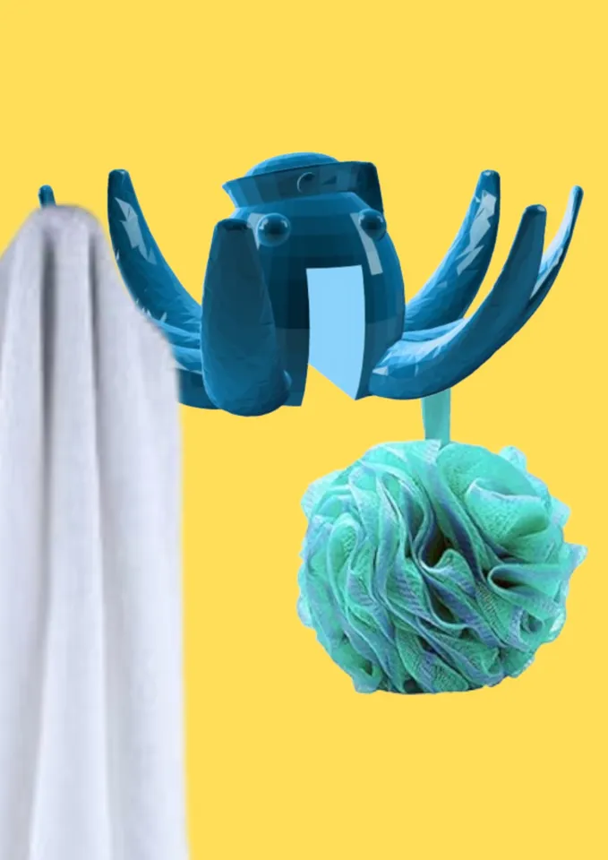 Octopus Shower Glass Door Hanger by 3D Elf | Download free STL model ...