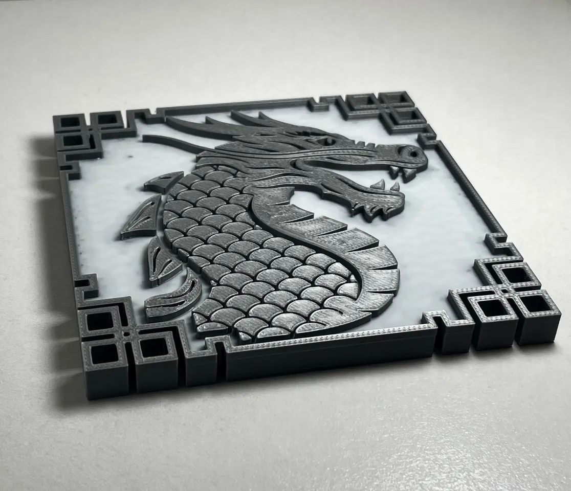 Elegant Dragon Coaster by cartyski | Download free STL model ...