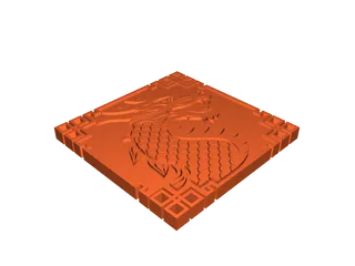 Elegant Dragon Coaster by cartyski | Download free STL model ...