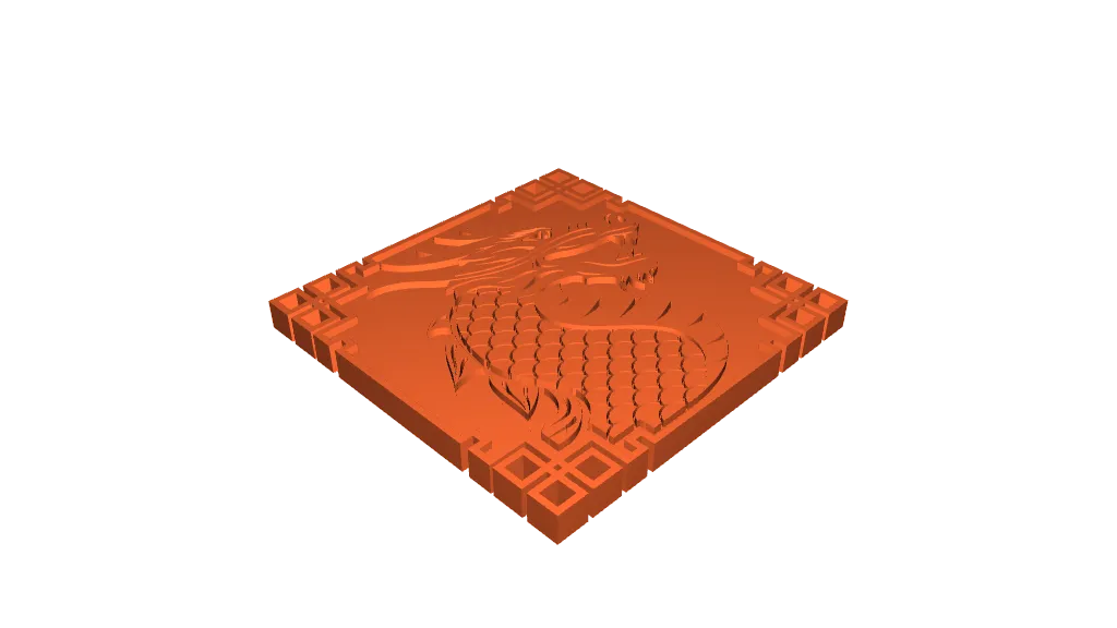 Elegant Dragon Coaster by cartyski | Download free STL model ...