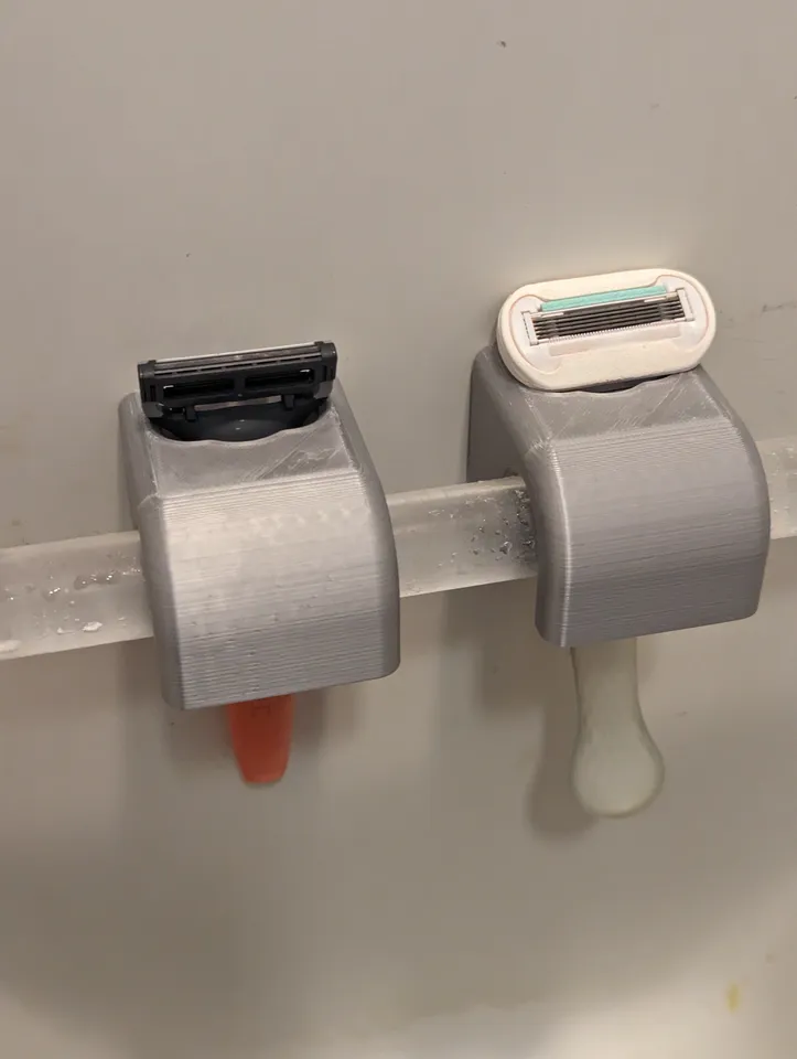 Shower Razor Hanger by Steve | Download free STL model | Printables.com