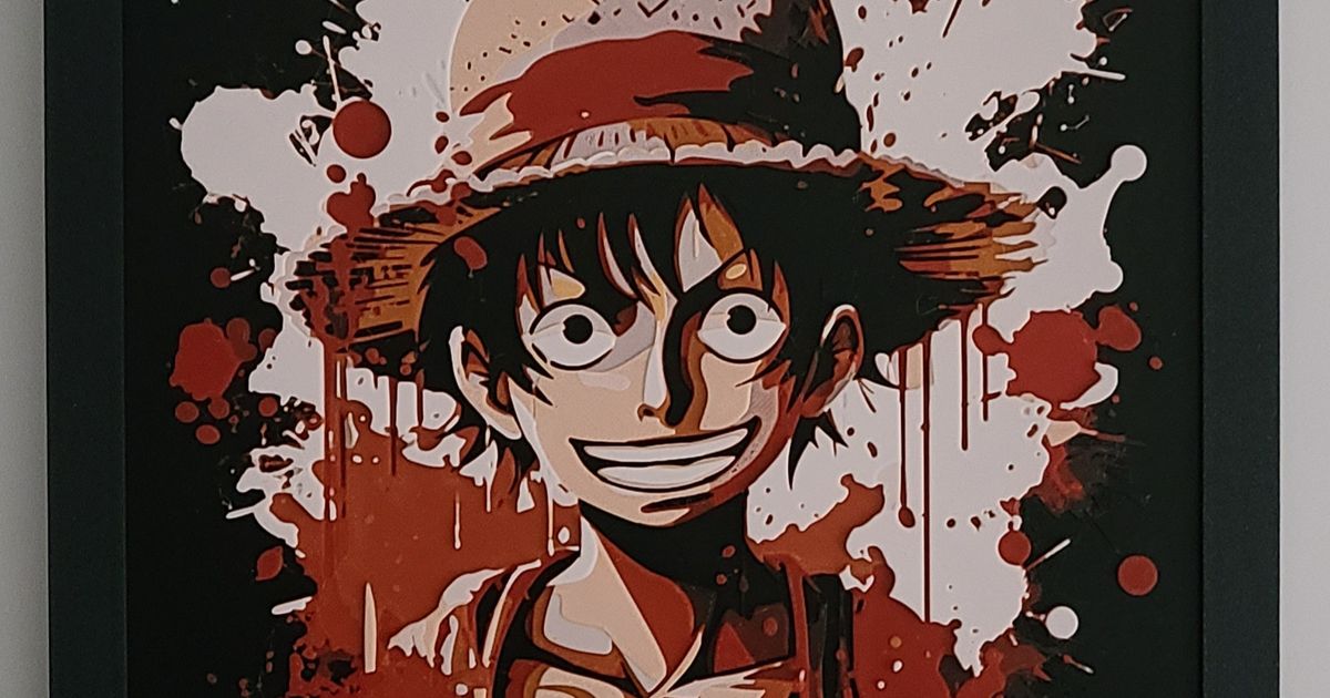 One Piece - Monkey D Luffy - Filament Painting by Bedlam Threadz ...