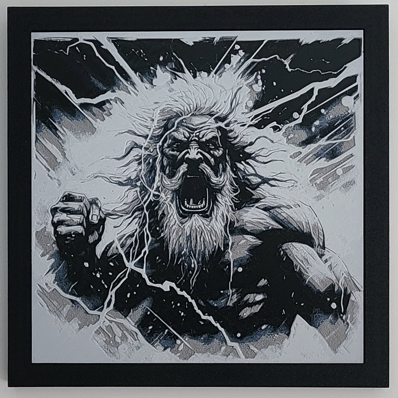 The Wrath of Zeus - Filament Painting by Bedlam Threadz | Printables Store