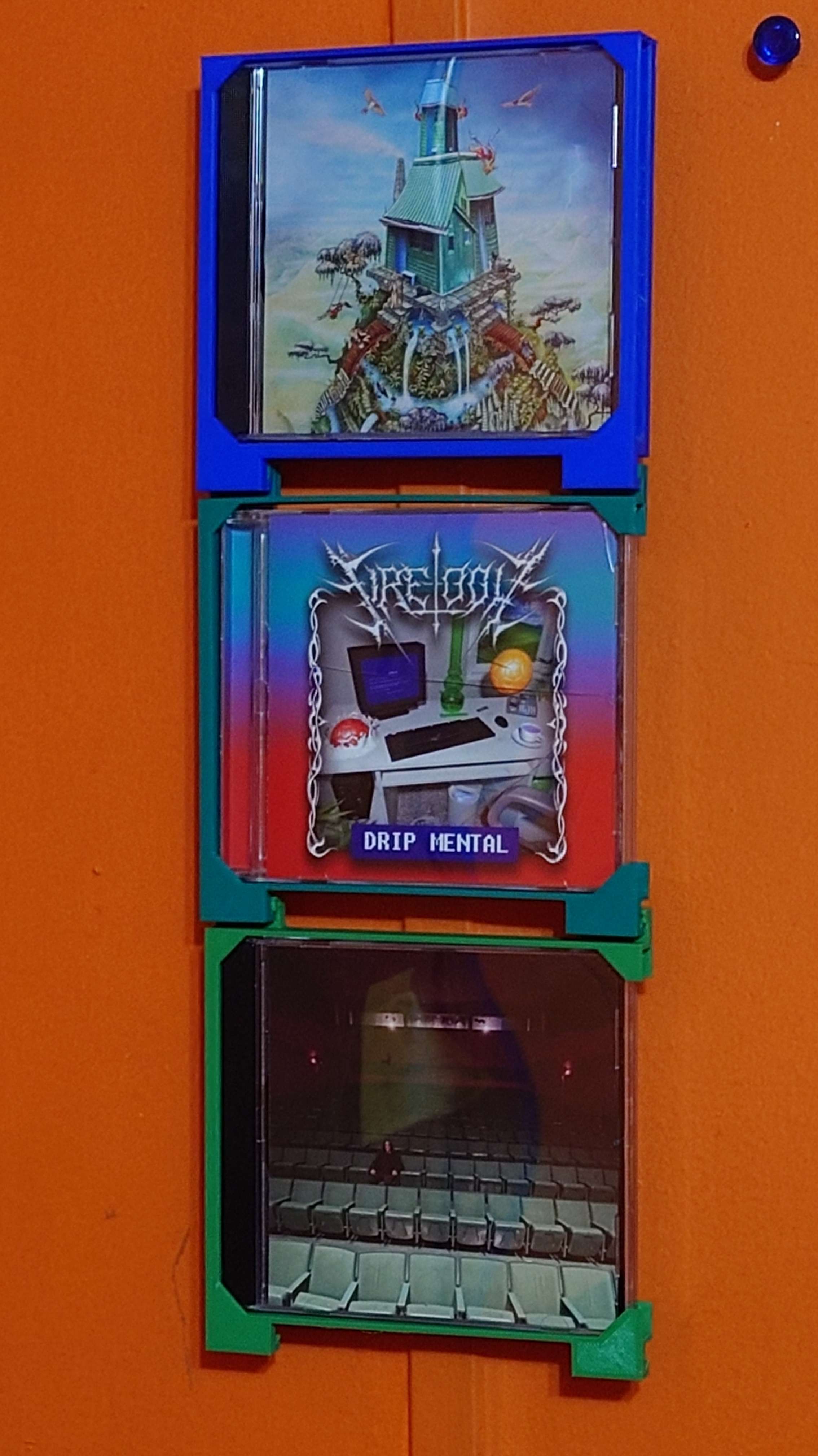 Wall Mounted CD Jewel Case Holder by AlfredBurns | Download free STL ...