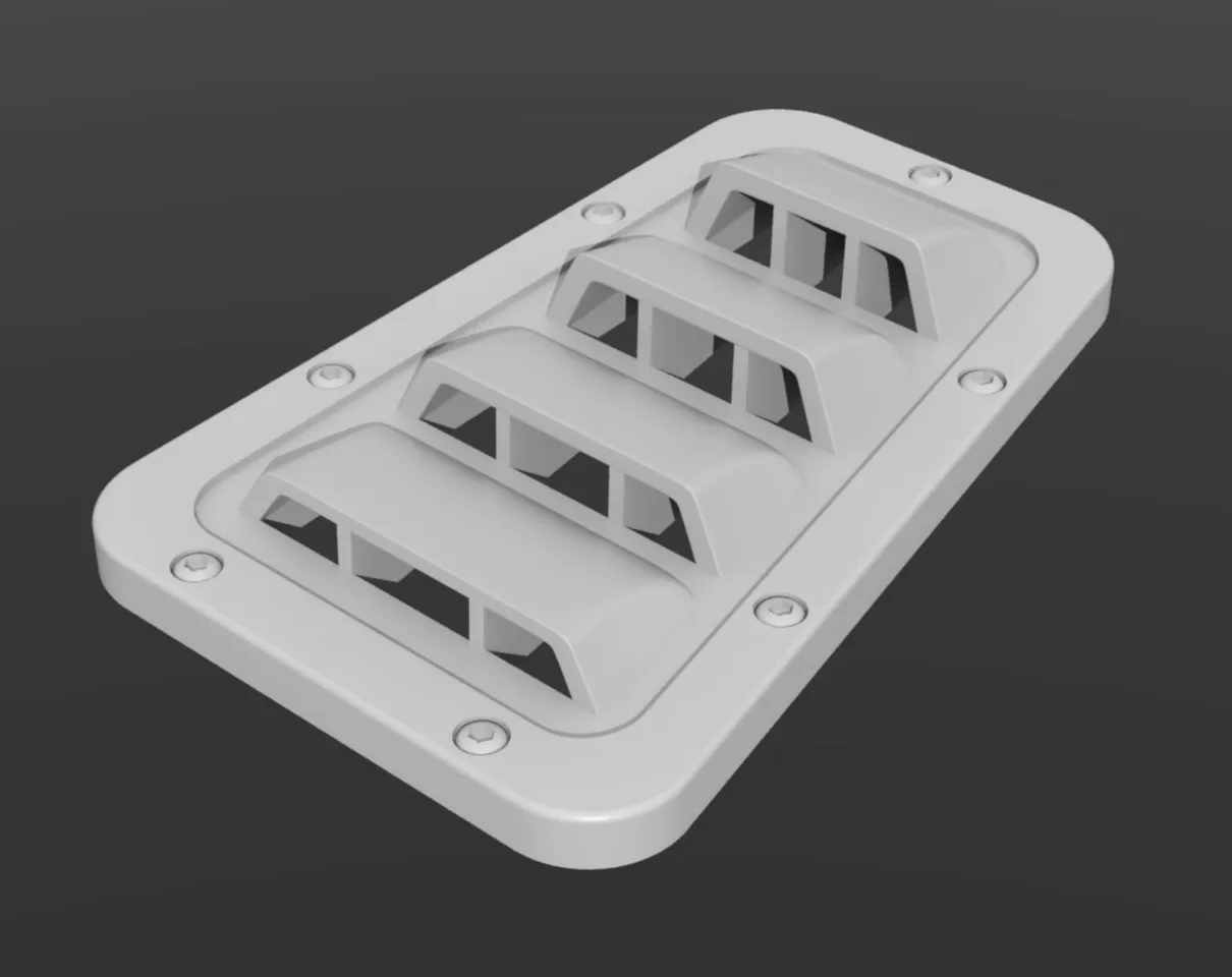 TRX-4M Land Rover Hood Vents (High Detail) by Terra Creatus Studio ...