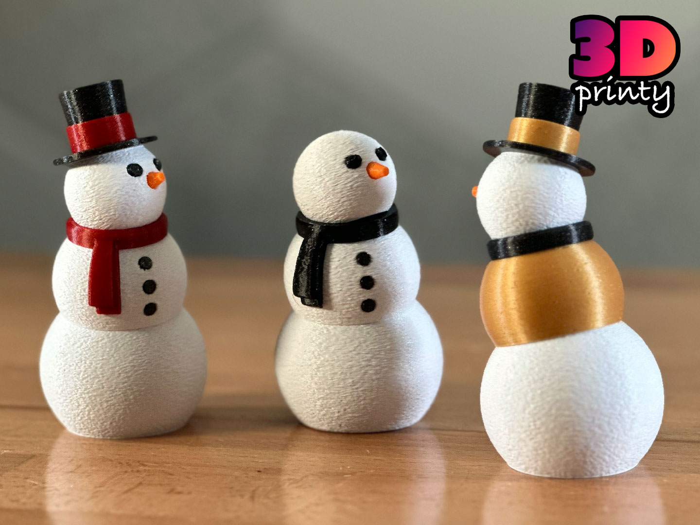 Plain Head for Articulated Snowman Fidget by 3D Printy | Download free ...