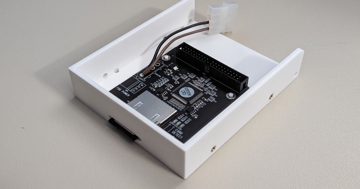 SD to IDE Adapter Front Panel Mount by Aluminite | Download free STL ...