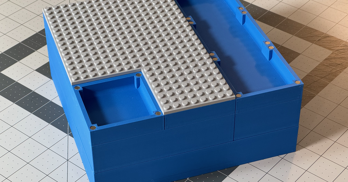 Magnetic Modular LEGO Tray System by Stephen Kowalski | Download free ...