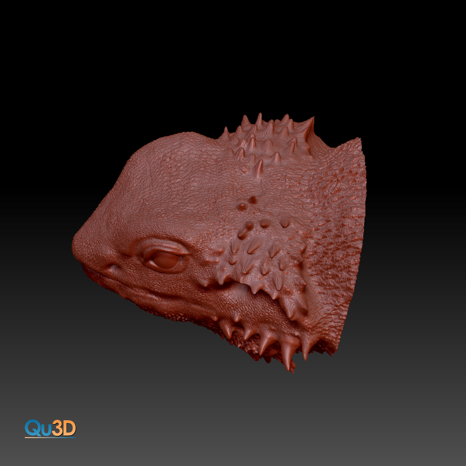 Bearded Dragon Portrait by Qu3D 3D-Design Art | Printables Store