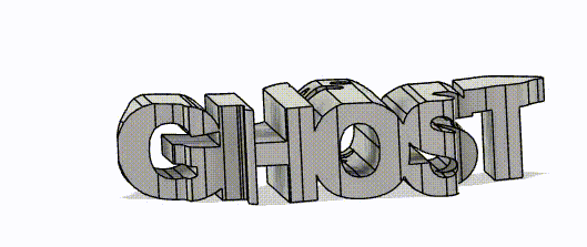Ghost Text Flip by 3D_Print_For_Fun | Download free STL model ...