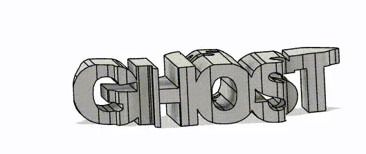 Ghost Text Flip by 3D_Print_For_Fun | Download free STL model ...