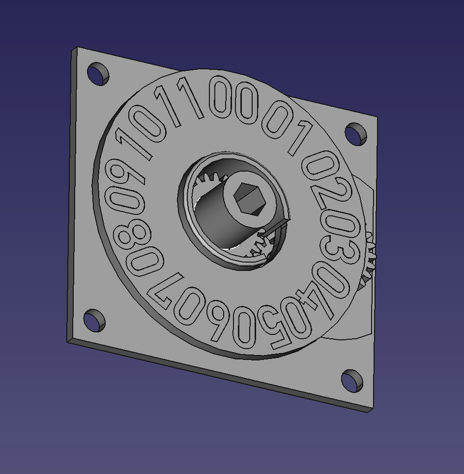 Revolution Counter Dial by SA0PEJ | Download free STL model ...