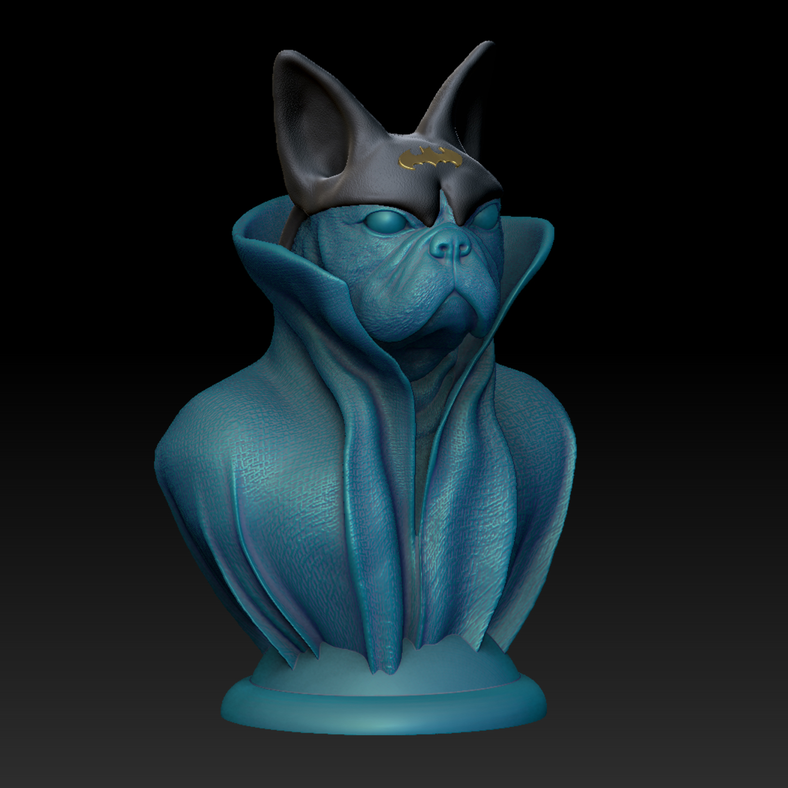 BAD-Dog-French-Bulldog by Qu3D 3D-Design Art | Printables Store