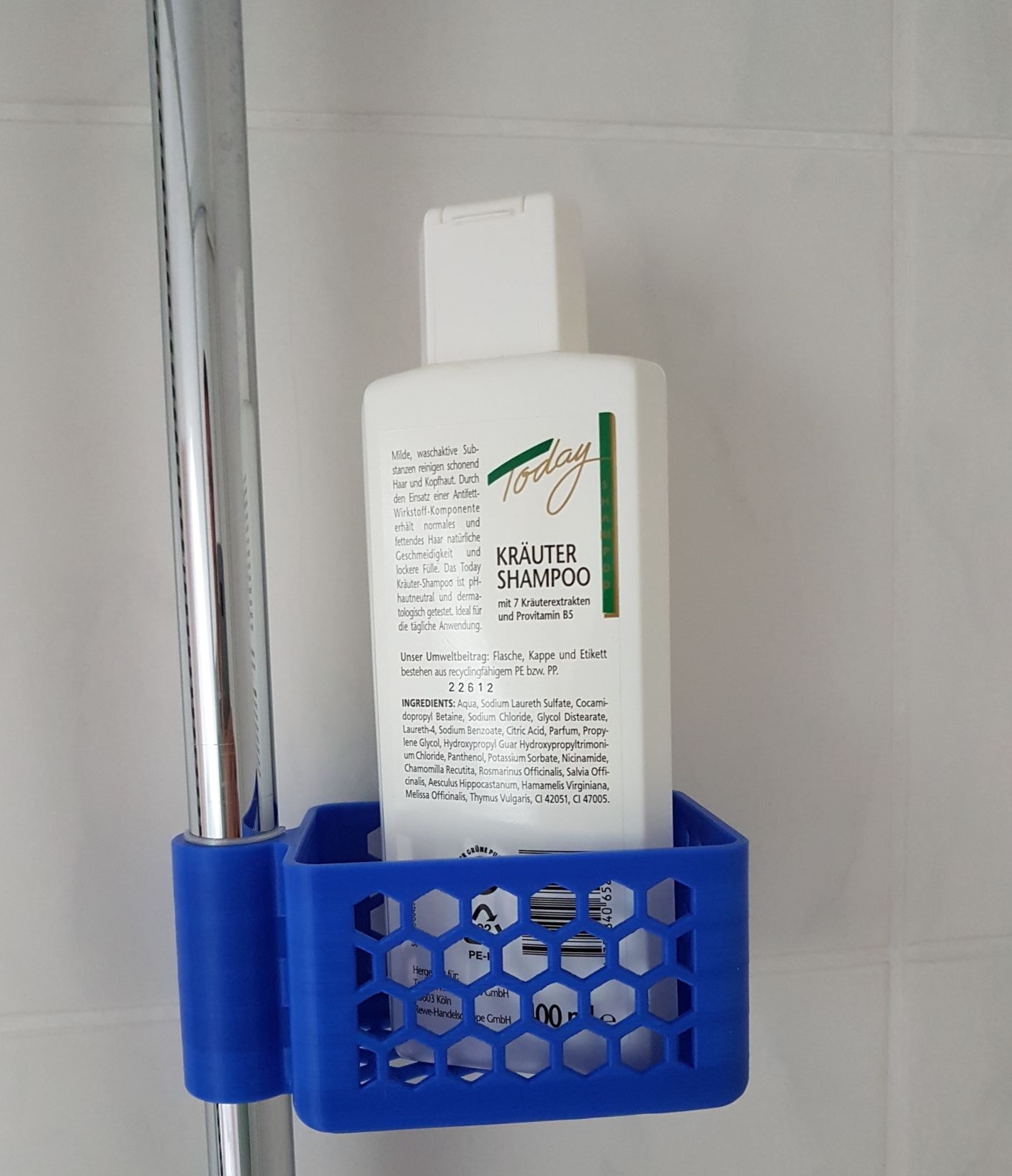 Soap dish, Bottle tray and Basket for Shower Rod by vivamus3d ...