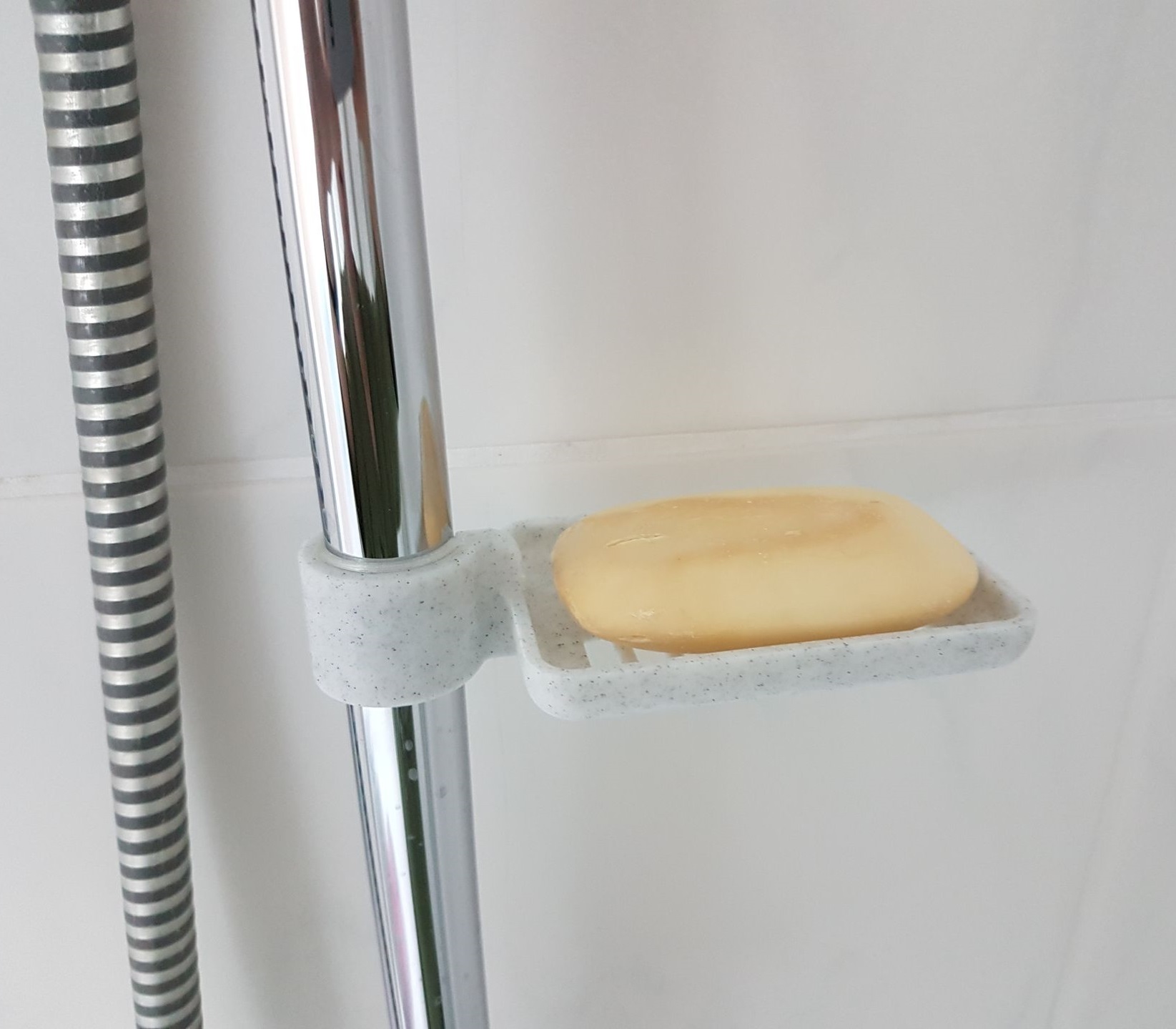 Soap dish, Bottle tray and Basket for Shower Rod by vivamus3d ...