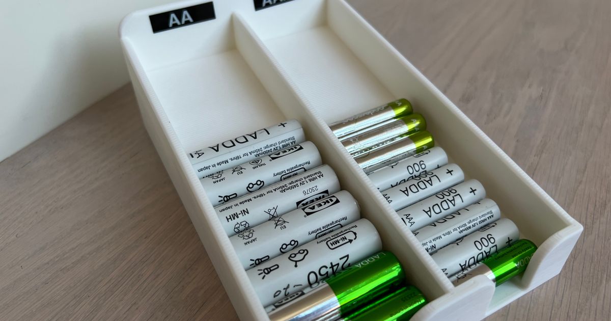 Battery Holder Slider Dual by Vision Forge Creations | Download free ...