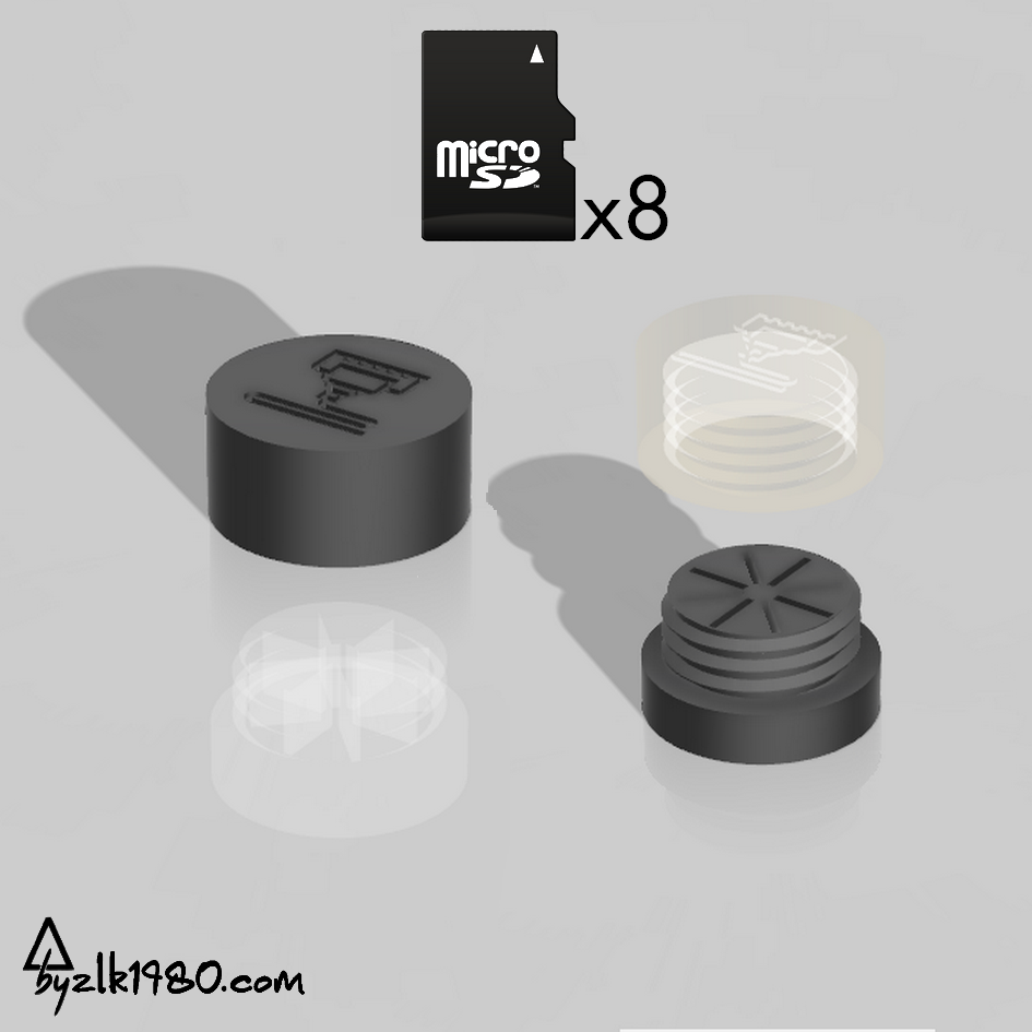 box for 8 micro sd cards by le-Vince.fr ᵇʸᶻˡᵏ¹⁹⁸⁰ | Download free STL ...