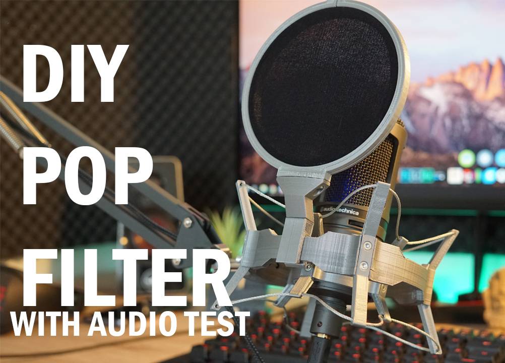 Pop Filter for DIY Shock Mount by Theo from Tinkering with Stuff ...