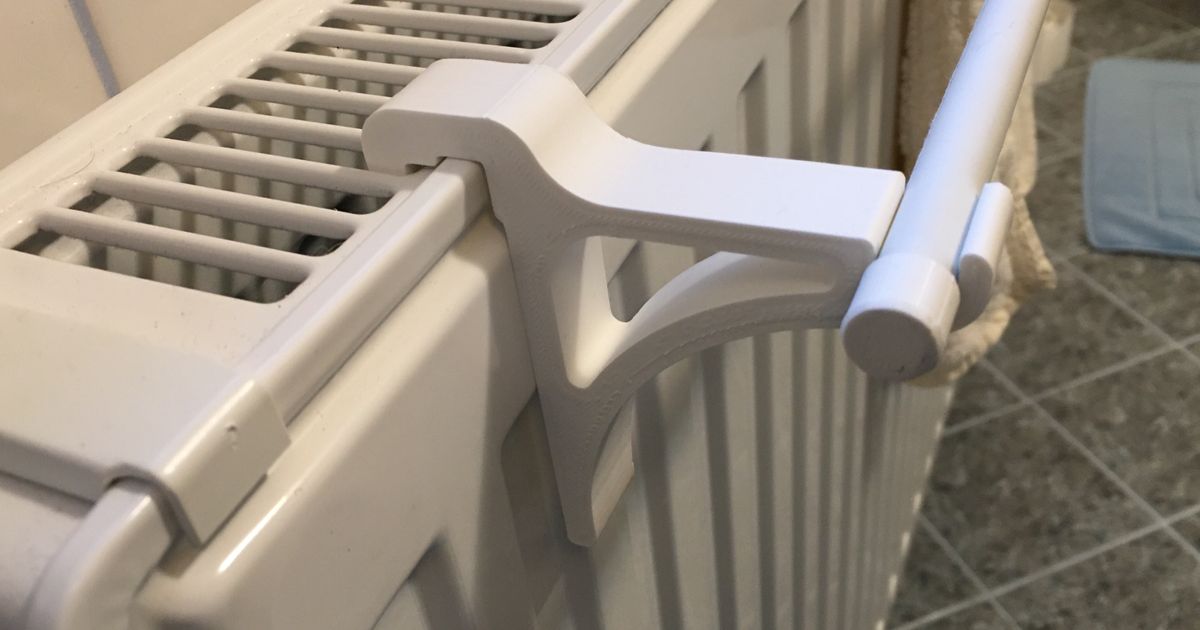 Radiator hooks for towel rail by pumikachu | Download free STL model ...