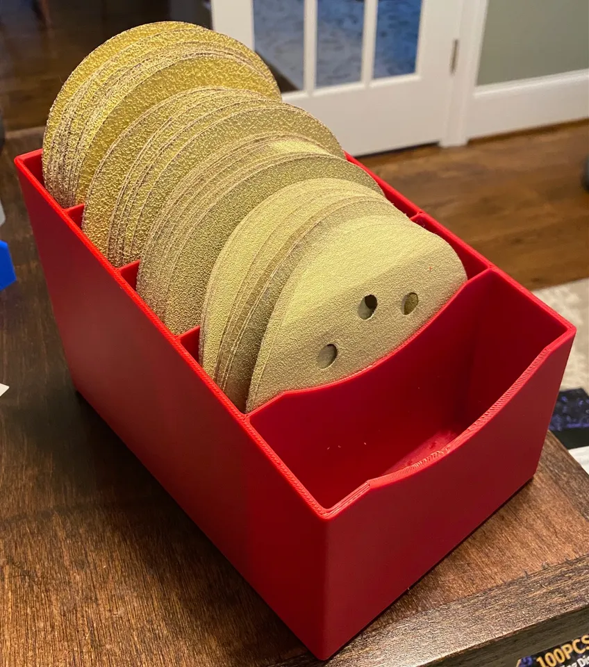 5 in Sanding Disk Holder/Organizer by T Fricke | Download free STL ...