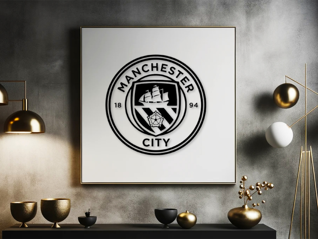 Manchester City, Wall Decor, 2D Art, Office Decor by Kahraman ...
