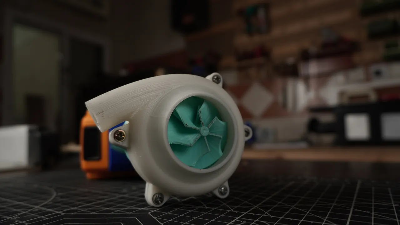 turbo blower with hand grip by M_Make | Download free STL model ...