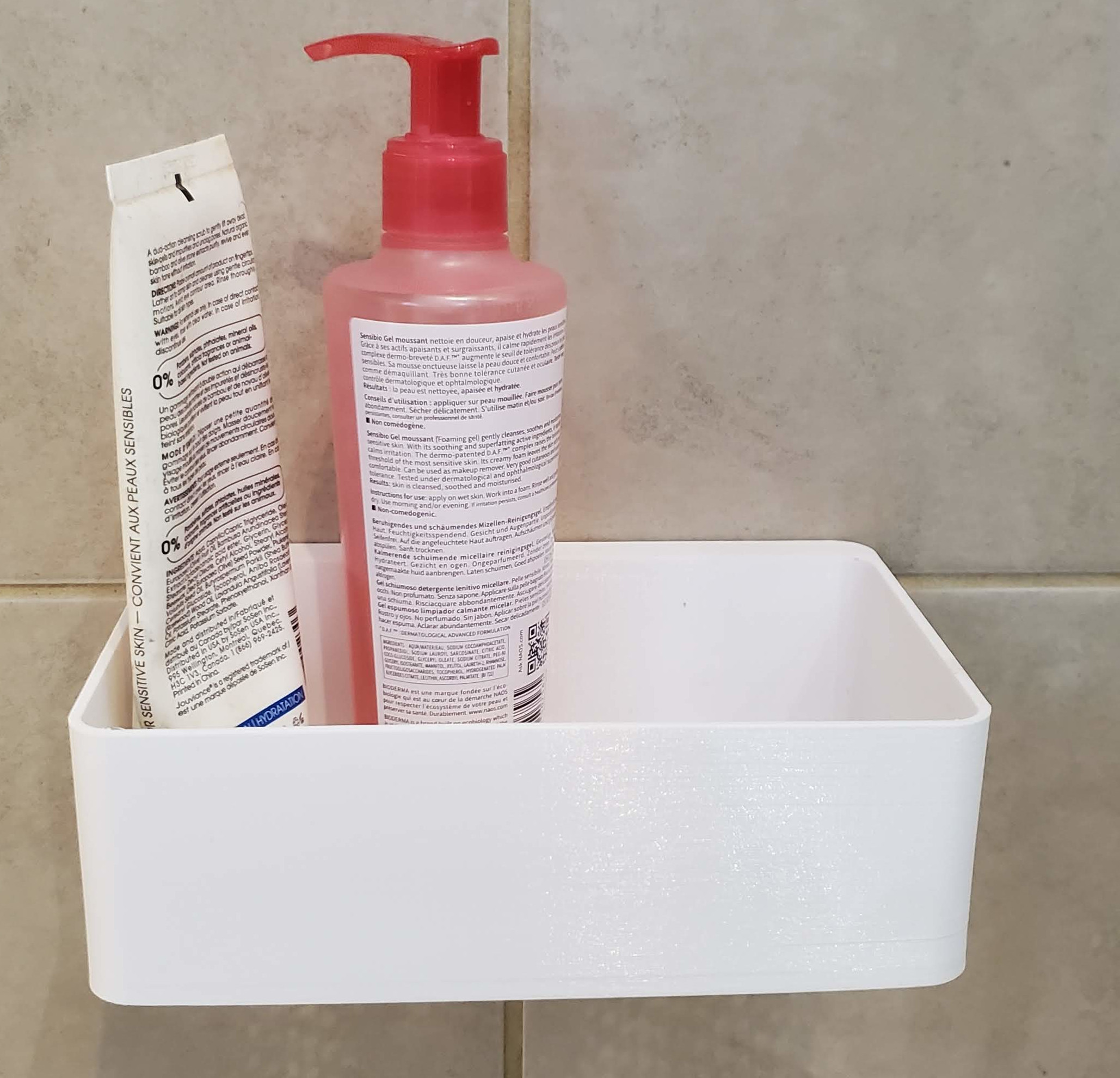 Easy cleaning shelf for bathroom shower by fb | Download free STL model ...