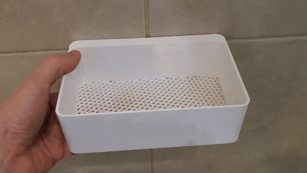 Easy cleaning shelf for bathroom shower by fb | Download free STL model ...