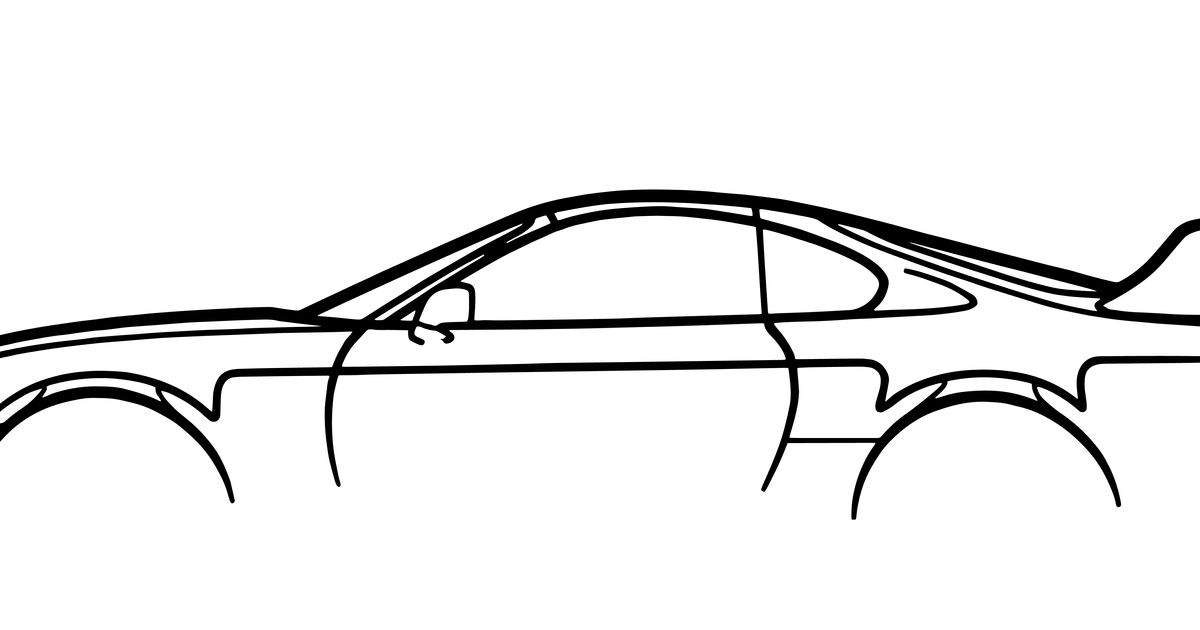 Toyota Supra Mk4 Silhouette Wall Art por pino1021 | Descargar modelo ...