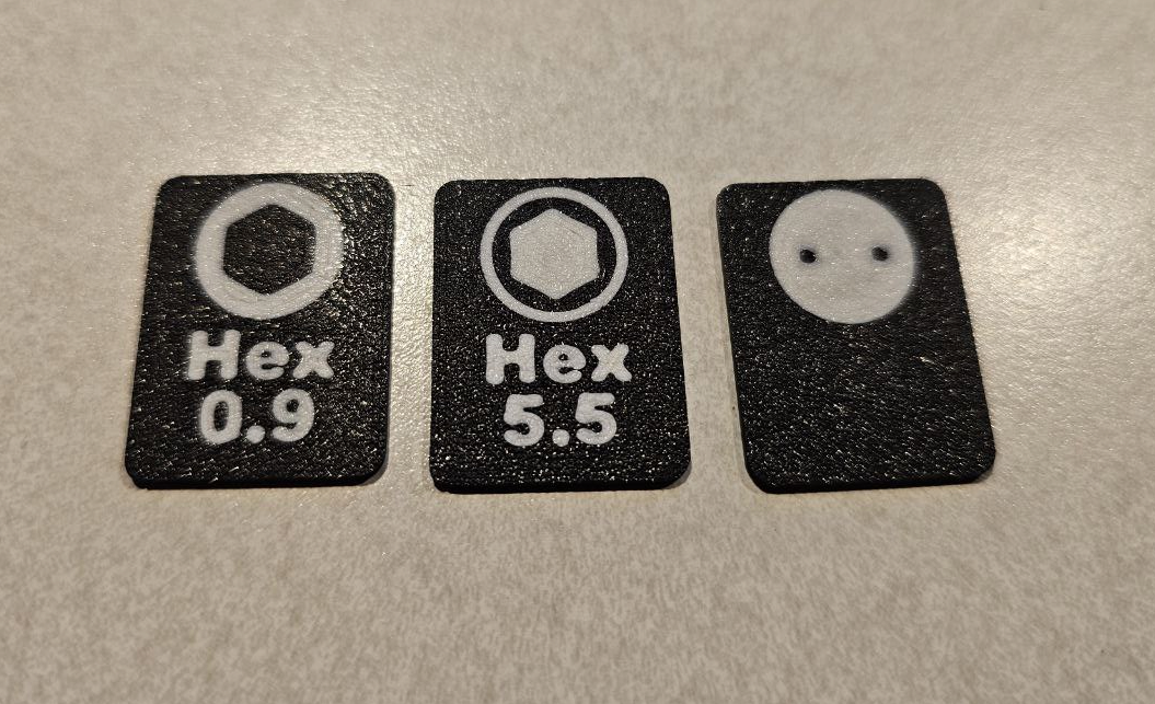 One-Part labels for two color printing by akoetzle | Download free STL ...