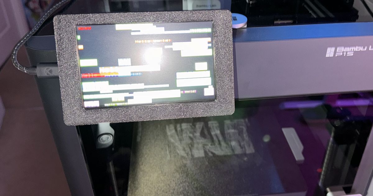 Xtouch 5" Screen Enclosure by elsebski | Download free STL model ...